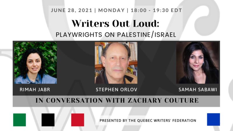 Writers Out Loud: Playwrights on Palestine/Israel › WritersNL