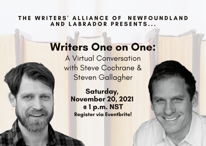 EVENT: Writers One on One – A Virtual Conversation with Steve Cochrane ...