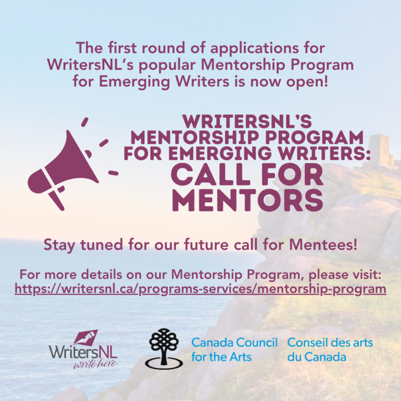 CALL FOR MENTOR SUBMISSIONS: WritersNL Mentorship Program 2024 › WritersNL