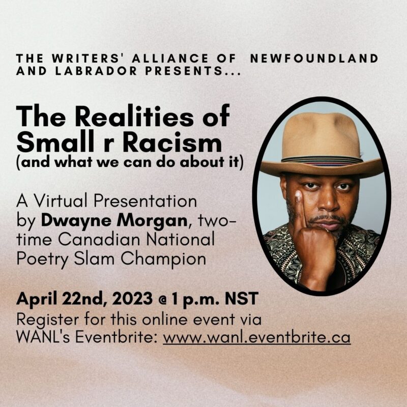 REGISTER NOW: Dwayne Morgan’s The Realities of Small r Racism (& what we can do about it ...