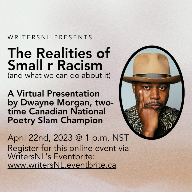 WORKSHOP: Dwayne Morgan’s The Realities of Small r Racism (& what we ...