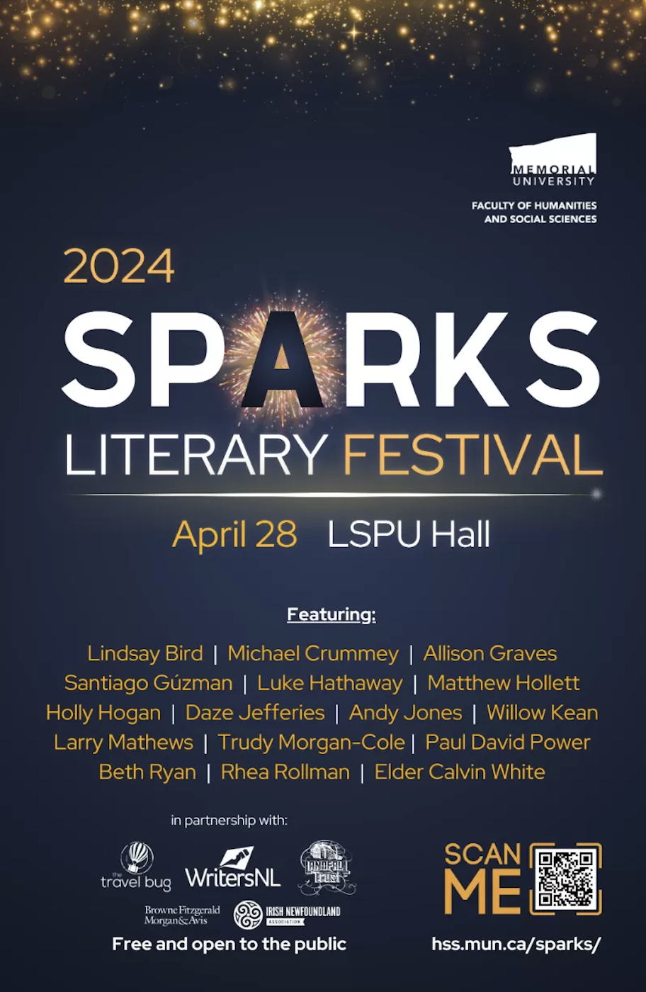 EVENT: Sparks Literary Festival 2024 › WritersNL