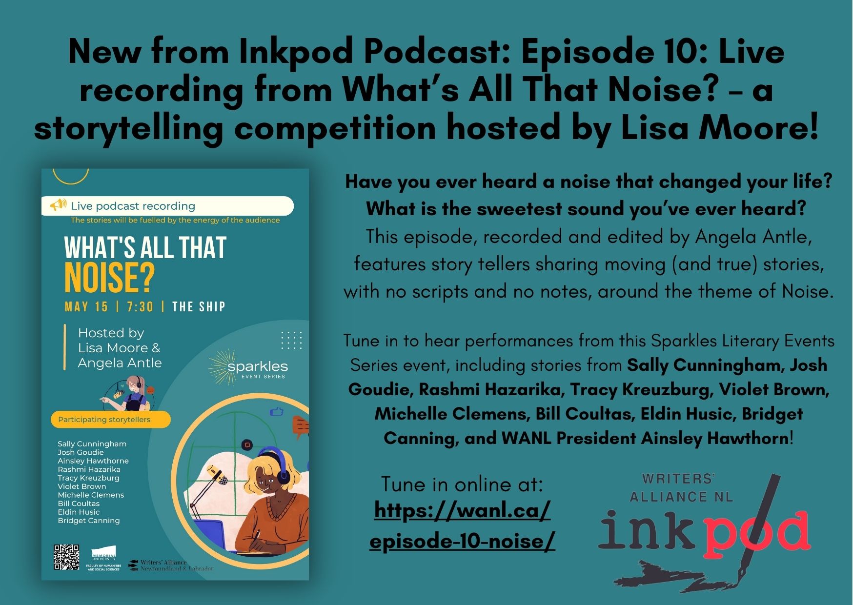 Episode 10: Live recording from What’s All That Noise? – a storytelling ...