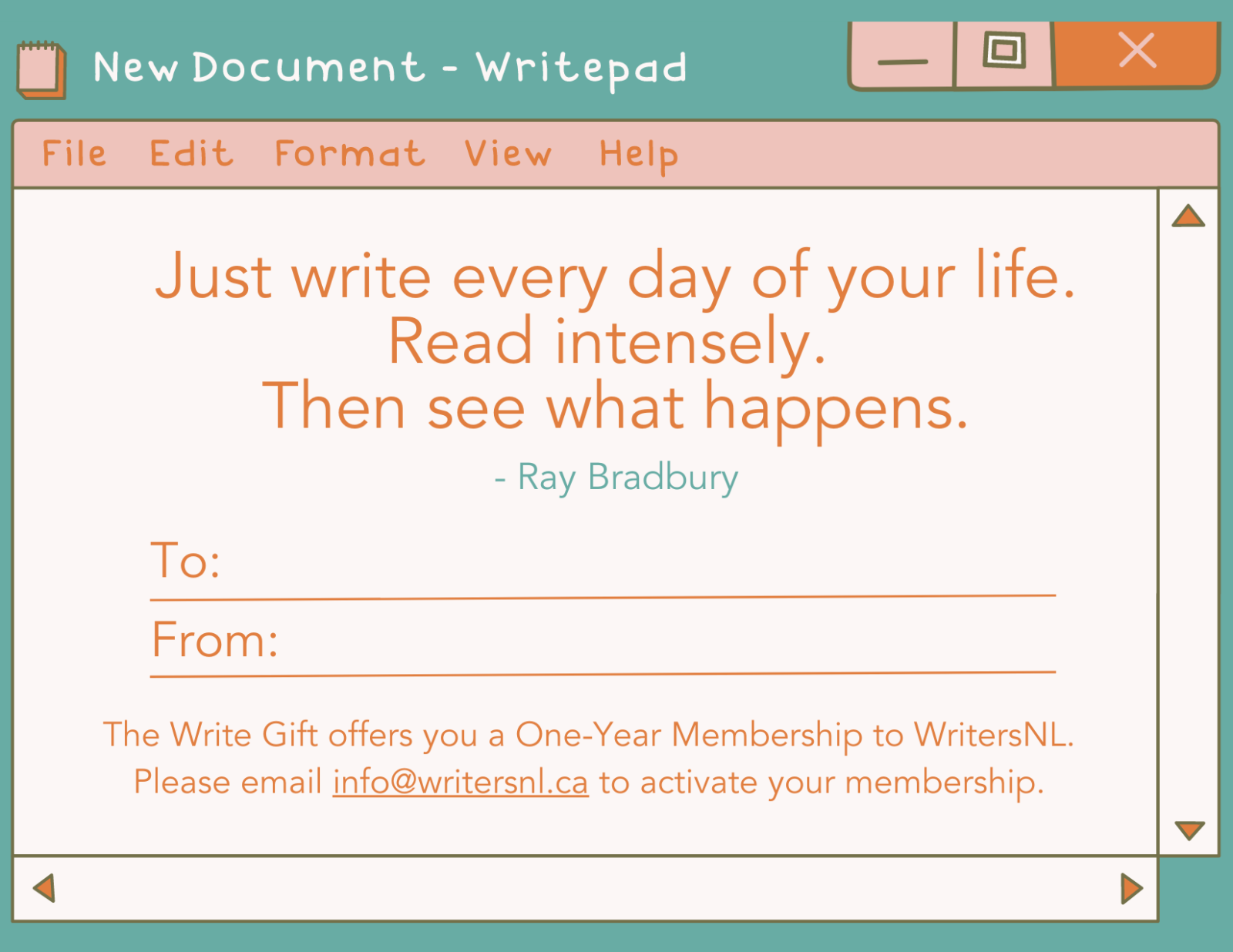 The “Write Gift” from WritersNL › WritersNL